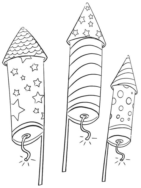 Desenhos De Fogos De Artif Cio Para Colorir E Imprimir