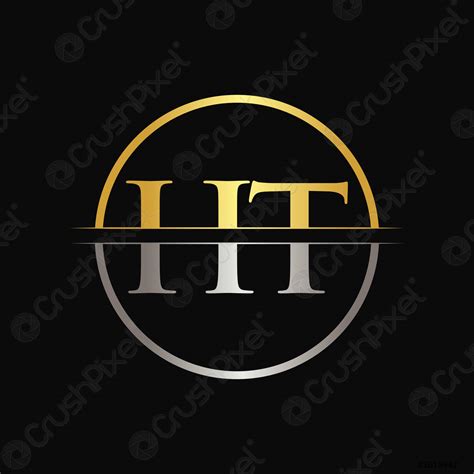 HT Letter Type Logo Design Vector Template Abstract Letter HT Stock