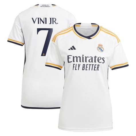 Maillot Real Madrid Domicile Femme Vini Jr Foot Soccer Pro