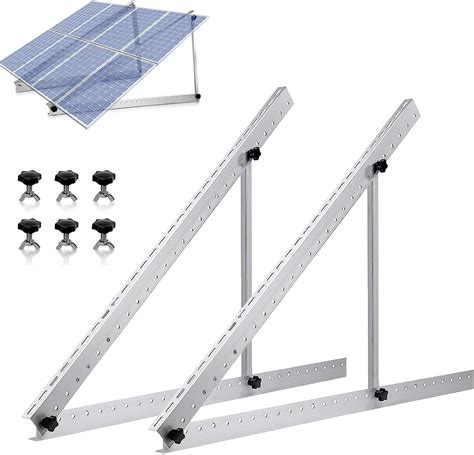 Warmfay 2 Stück Solarpanel Halterung 114cm 45 Alu Balkonkraftwerk