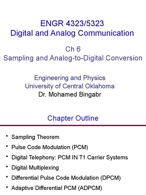 sampling and analog to digital conversion pdf sampling signal processing signal to noise