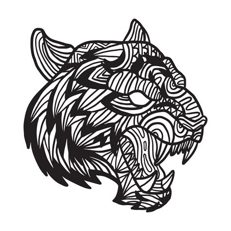 Mandala Tiger Coloring Pages Mandalas World