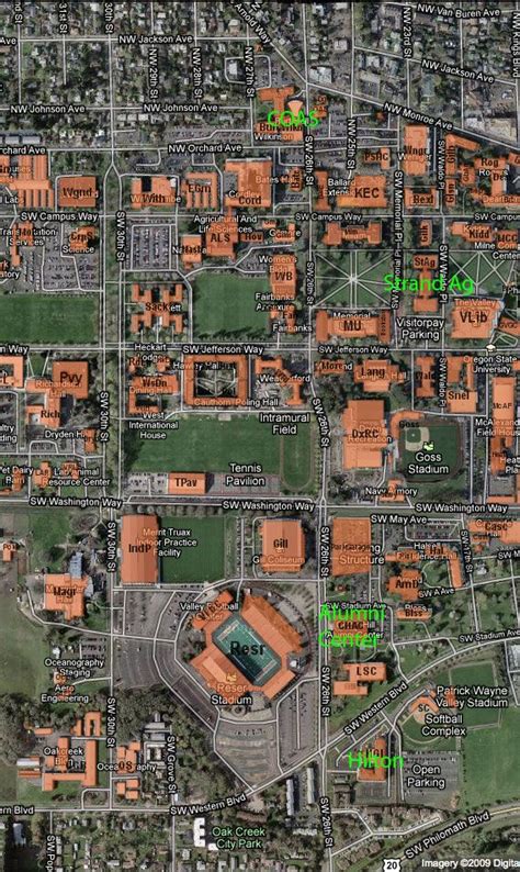 Oregon University Campus Map