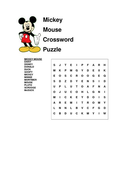 Disney Word Search Puzzle Kiddo Shelter Disney Word Disney Word
