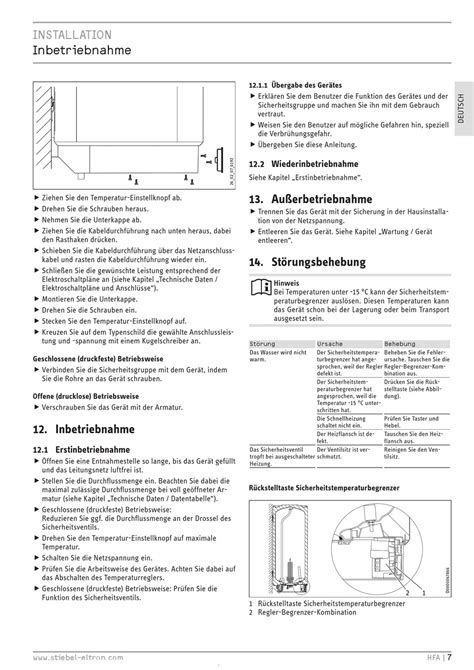 Inbetriebnahme Erstinbetriebnahme Übergabe Des Gerätes