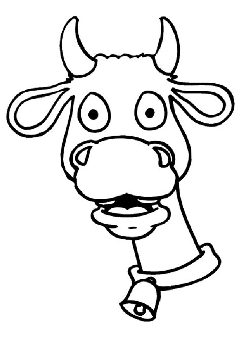 Coloriage Vache Portrait Sur Hugolescargot