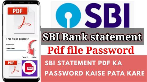 SBI Bank Statement Pdf Password Kaise Banaye Yono Sbi Statement