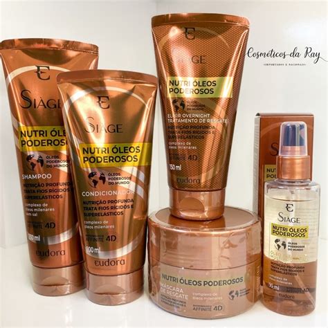 Kit Siàge Nutri Óleos Poderosos Completo 5 itens Shopee Brasil