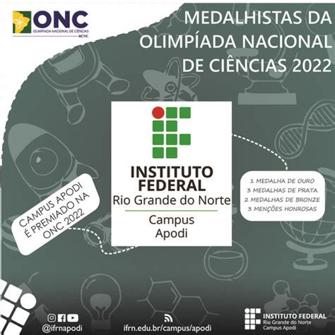 Estudantes do Campus Apodi são destaque na Olimpíada Nacional de