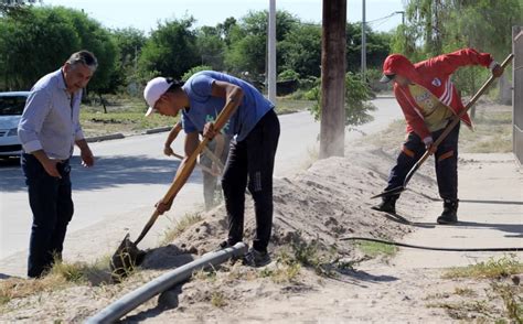 La Banda Nediani supervisó el avance de la obra de la red de agua