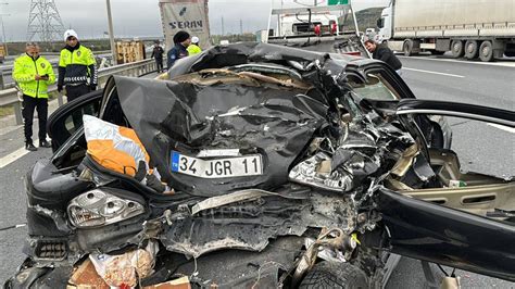 Kuzey Marmara Otoyolu nda feci kaza 1 ölü 3 yaralı Dünya Gazetesi