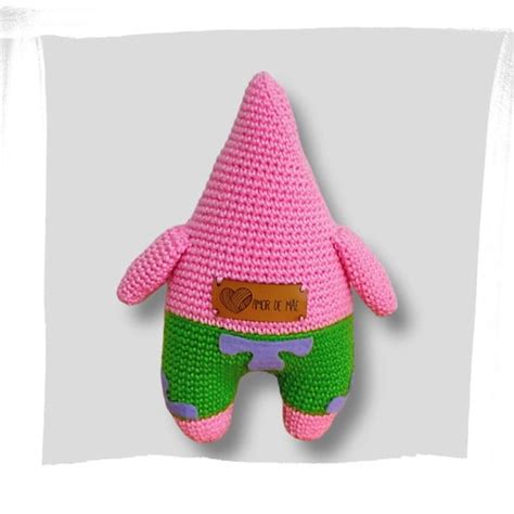 Patrick Estrela Turma Do Bob Esponja Amigurumi Elo7