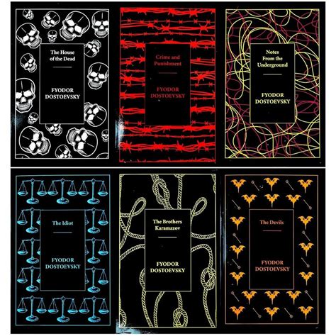 Complete Collection Of Fyodor Dostoevsky 6 Books Set Crime And