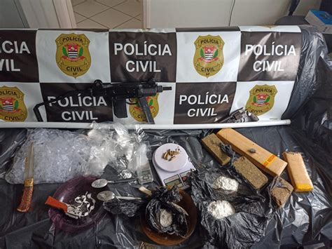 Dise apreende drogas revólver e submetralhadora Agência 14News