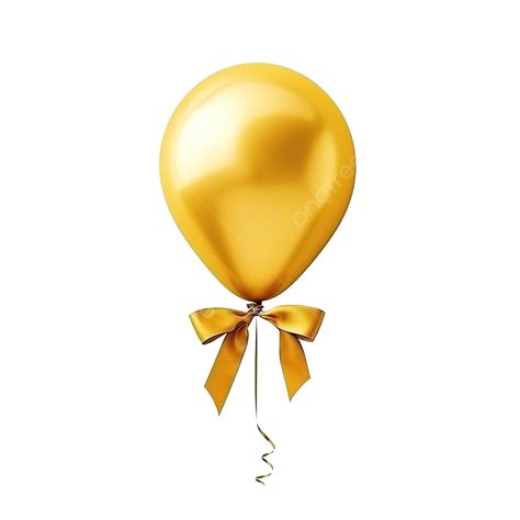 Gold Ribbon Balloon Balloon Gold Ribbon PNG Transparent Image And