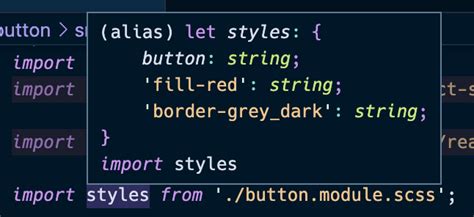 scss importing scss variables globally breaks exported ts type to `{}` · issue 152 · mrmckeb