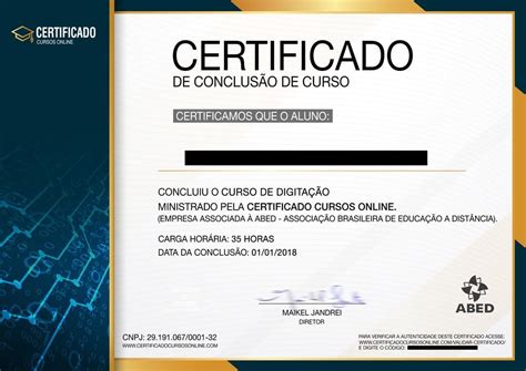 Cursos Online Gratuitos Certificado IMPRIMA JÁ