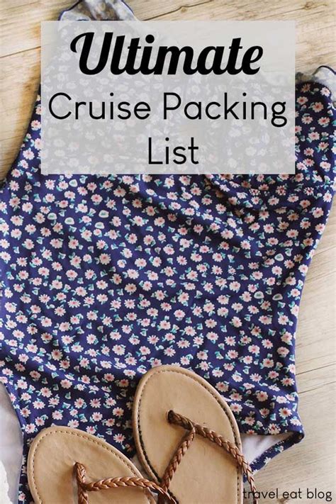 Cruise Packing List What To Pack For A Cruise Editable And Printable