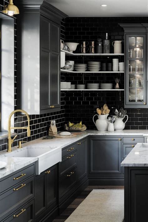 30 Backsplash Ideas For Dark Cabinets CountertopsNews Dark Grey