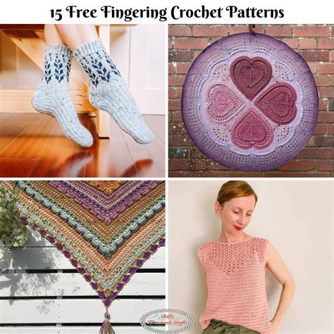 15 Free Fingering Crochet Patterns Nicki S Homemade Crafts