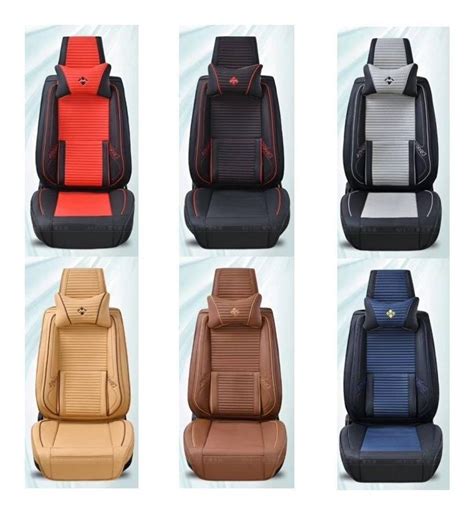 Kit Funda Cubre Asiento Cuero Almoadilla Auto Premium Luxury Importadora