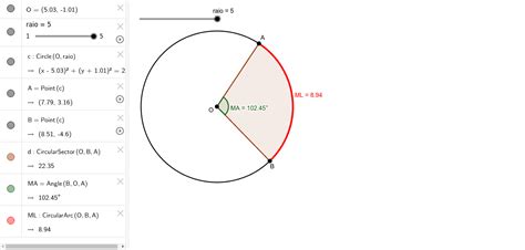 Medida E Comprimento De Arco GeoGebra