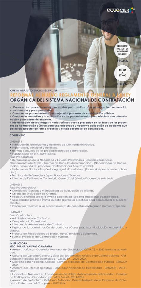 Curso Reformas Al Nuevo Reglamento General A La Ley Org Nica Del