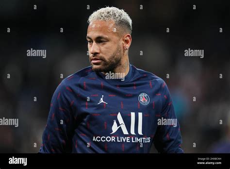 Neymar Jr Of PSG During The UEFA Champions League Match Between Real