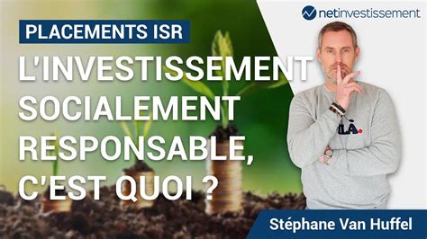 L Investissement ISR C Est Quoi