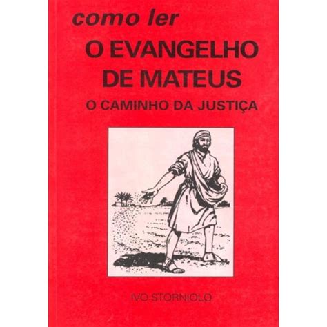 Livro Como Ler O Evangelho De Mateus No Shoptime