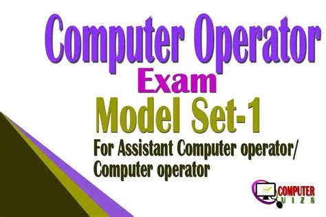 Computer Operator Question Model Set Psc Computer Exam
