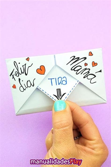 Cómo hacer una carta plegable fácil Manualidades para el día de la