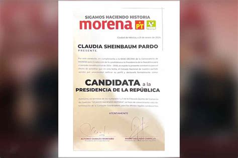 Claudia Sheinbaum Rinde Protesta Como Virtual Candidata Presidencial De
