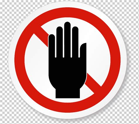 Símbolo de signo signo prohibido etiqueta mano fotografía png