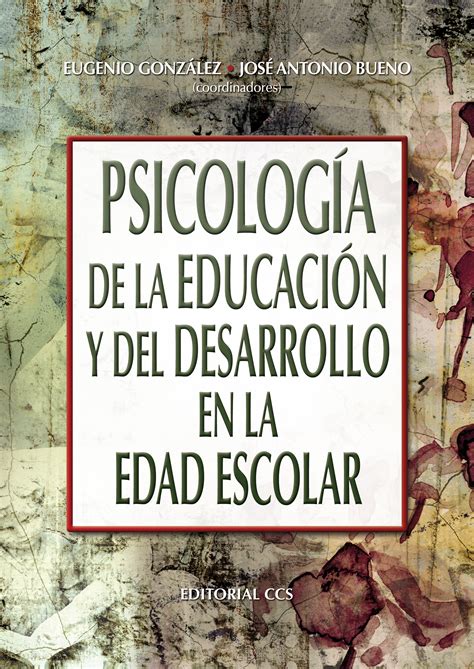 Editorial CCS Libro PSICOLOGÍA DE LA EDUCACIÓN Y DEL DESARROLLO EN