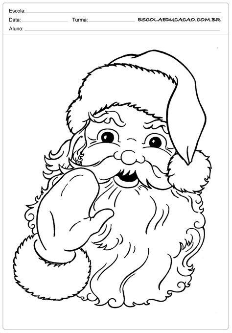 60 Desenhos De Papai Noel Para Colorir E Imprimir