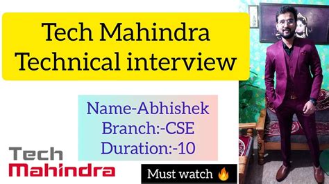 tech mahindra interview tech mahindra interview for fresher tech mahindra interview