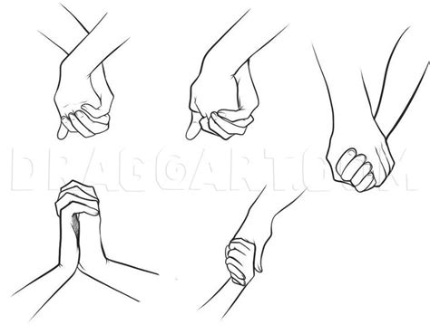 How To Draw Holding Hands Step By Step Drawing Guide By Dawn
