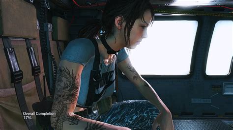 Quiet Naked Snake Fatigues With Nike T Shirt At Metal Gear Solid V