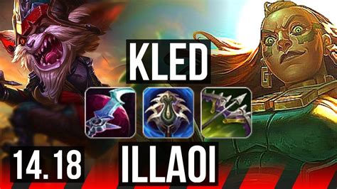 KLED Vs ILLAOI TOP 7 Solo Kills Legendary 16 3 3 Rank 14 Kled