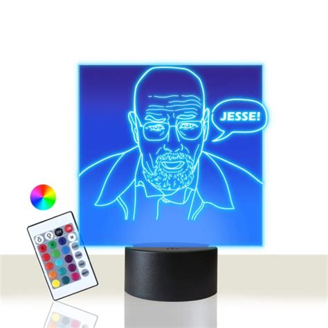 Lampka Stołowa Nocna 3D LED Statuetka Serial Breaking Bad dla Dziecka
