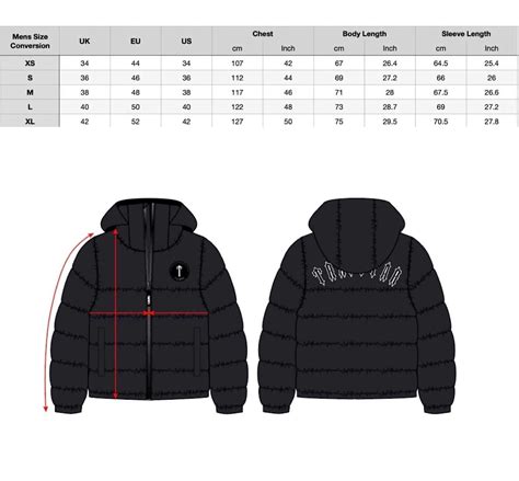 Trapstar Parka Doudoune Brode Pour Hommes Veste Officielle Du Mme Style