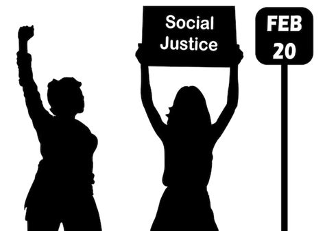 Journée mondiale de la justice sociale date du 20 février illustration