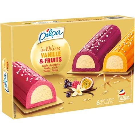 Buchette Glac E Les D Lices Vanille Et Fruits Pilpa La Boite De G