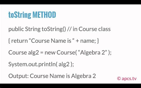 lecture 59 the object class methods youtube