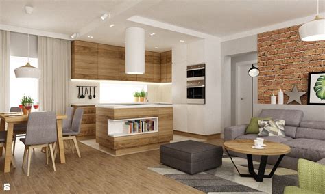 Wystr J Wn Trz Salon Styl Nowoczesny Projekty I Aran Acje