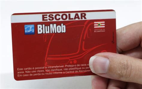 Saiba quando será possível recarregar o cartão estudante em Blumenau