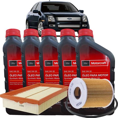 Kit Revisão Óleo 5w30 Ford Motorcraft E Filtros Ar Oleo Fusion 2 3 16v