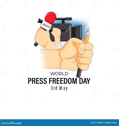 Vector Ilustración Para El Día Mundial De La Libertad De Prensa