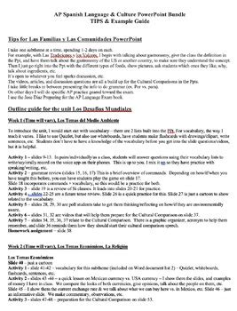 Ap Spanish Language Culture Bundle Tips Example Guide By Espanol O Nada